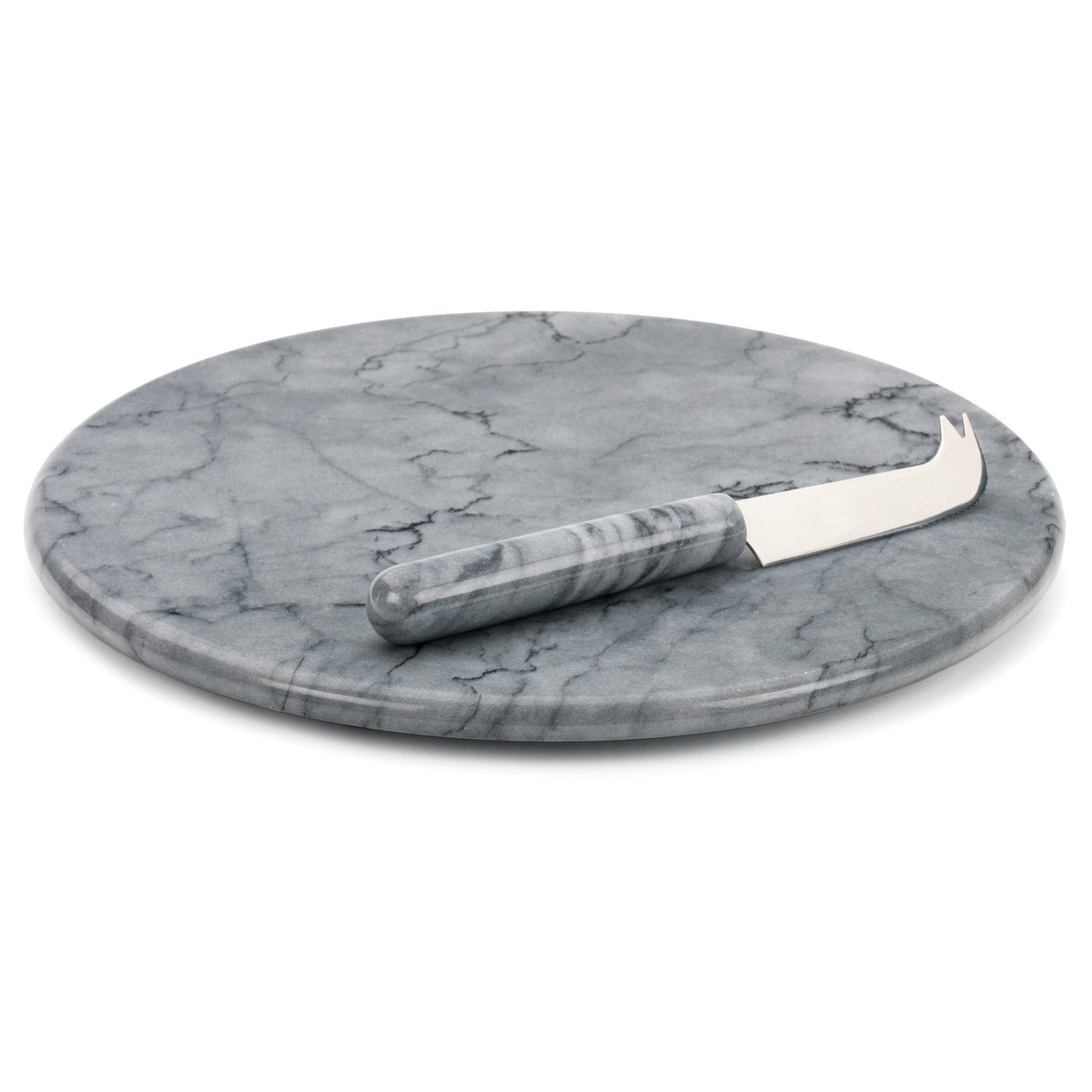 Grey Marble Cheese Board with Knife – RSVP International
